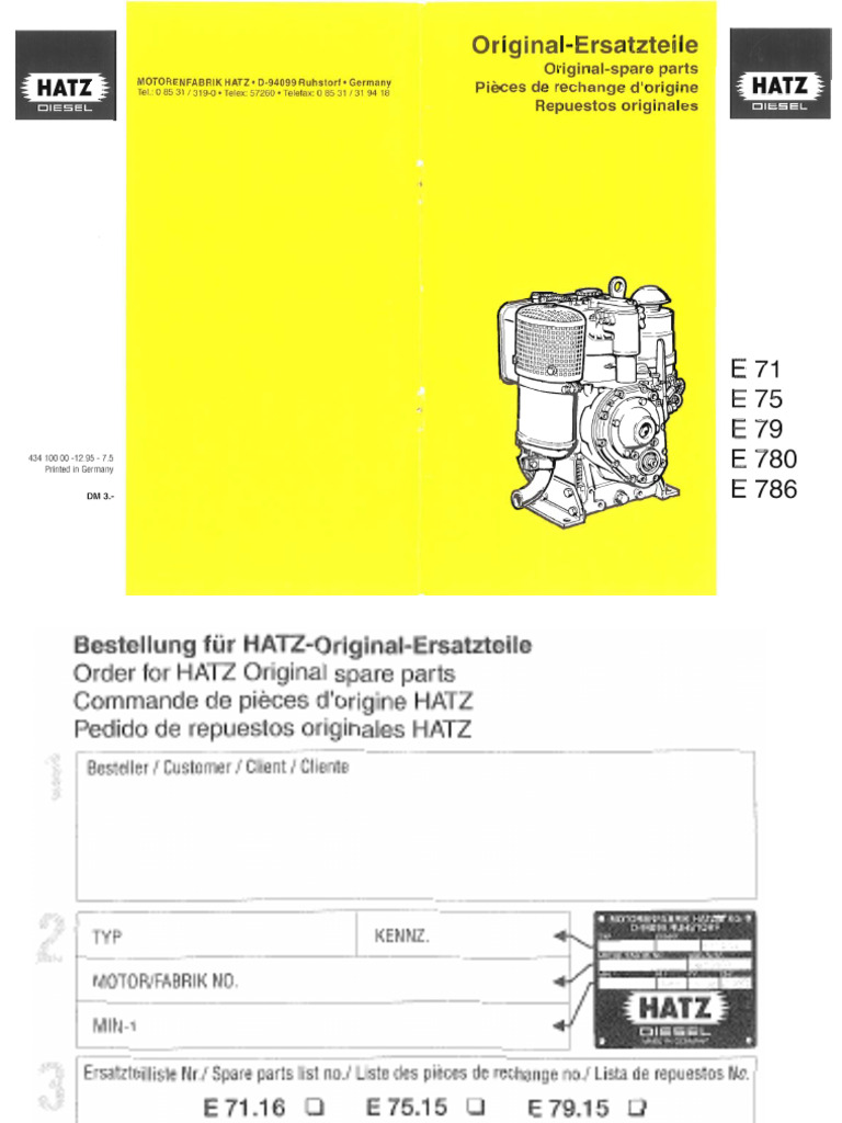 HATZ - Engine | PDF