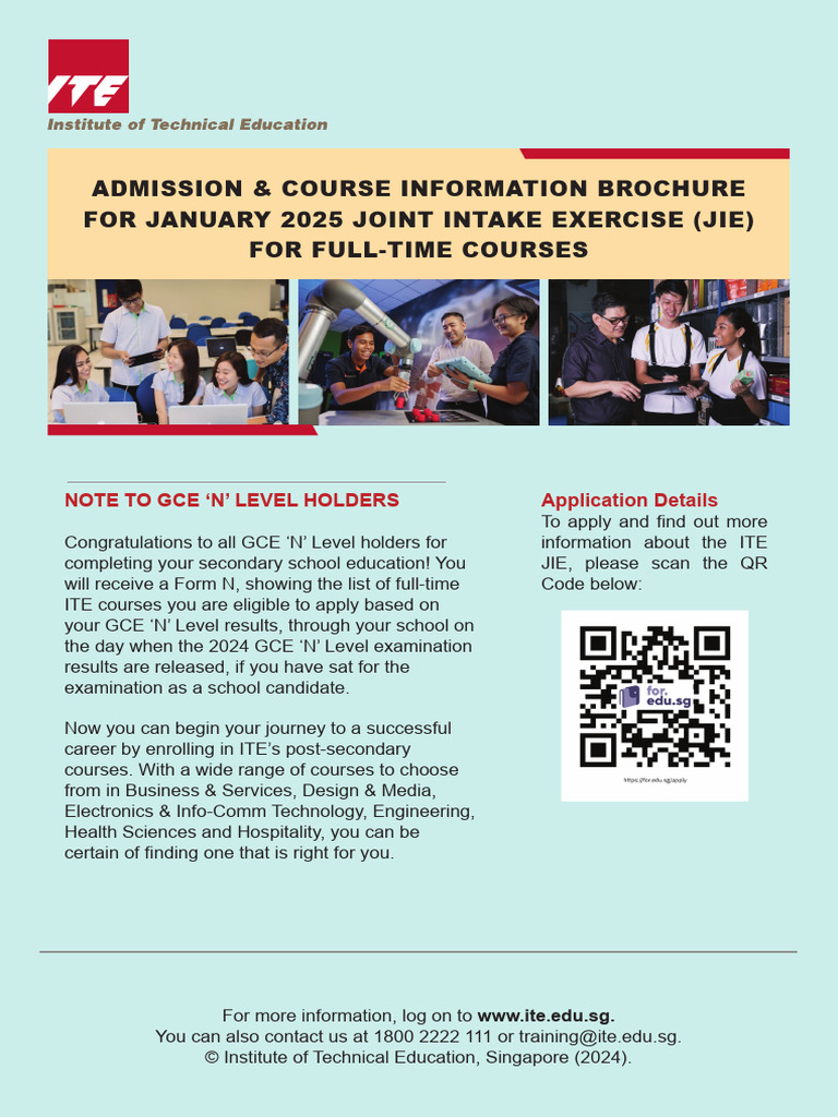 GCE 'N' Level ITE Course Admission Guide | PDF | Engineering