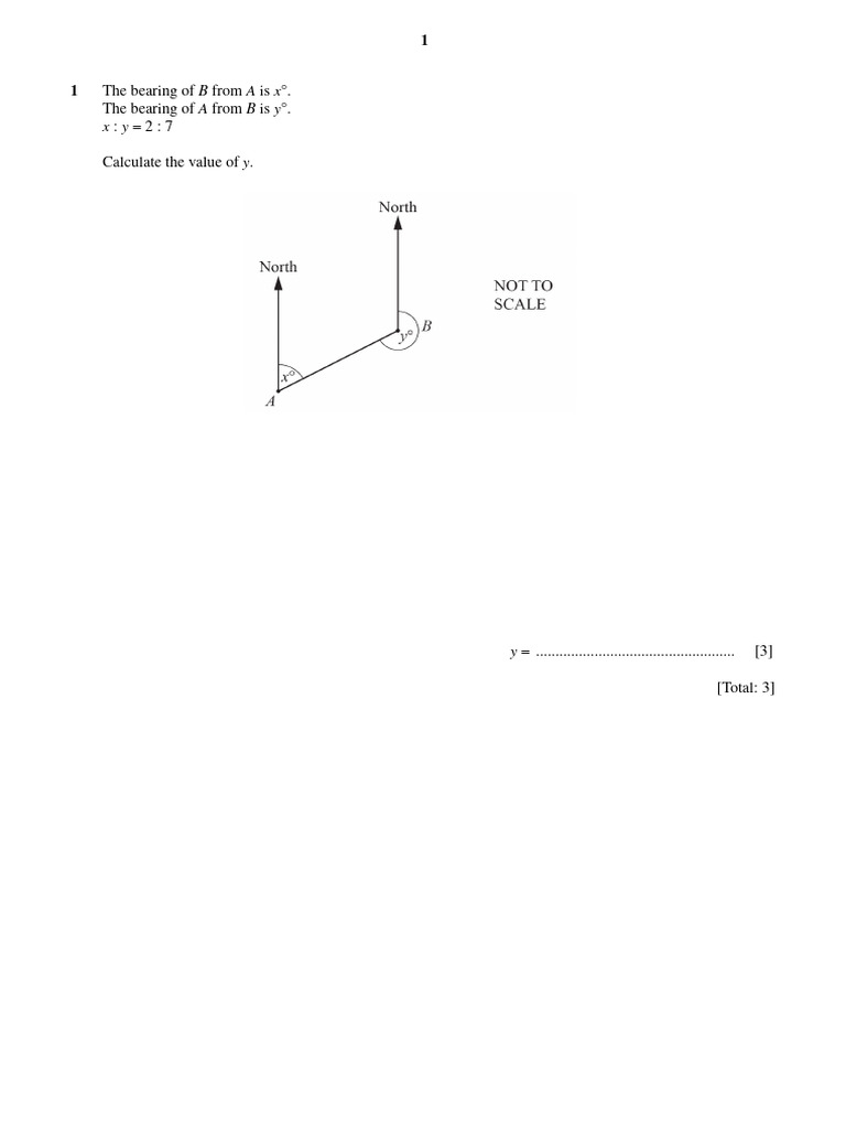 Bearings and Right Angled Triangles | PDF | Area | Circle