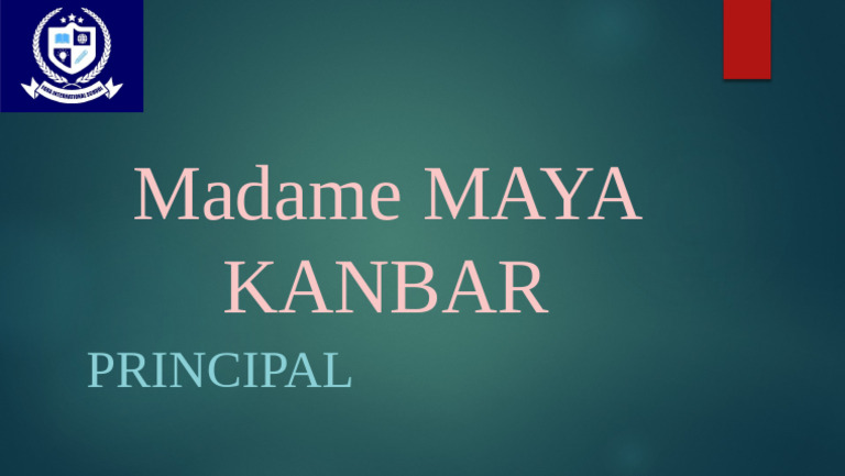 Madame Maya Kanbar | PDF