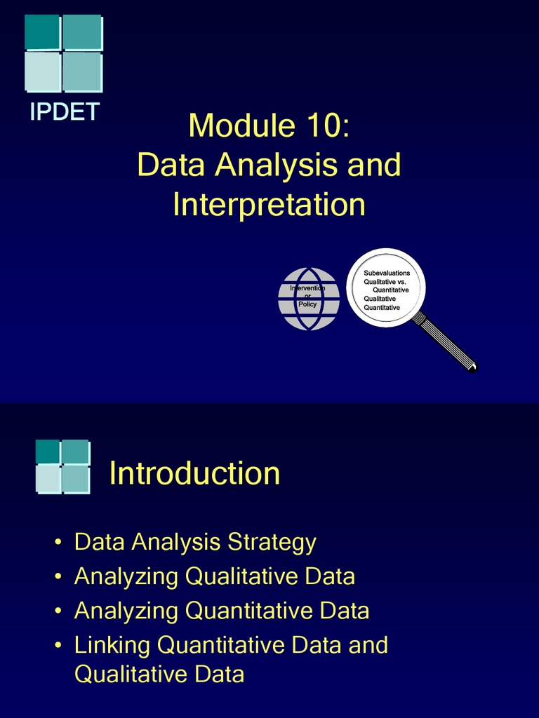 Data Analysis and Interpretation: Ipdet | PDF | Qualitative Research ...