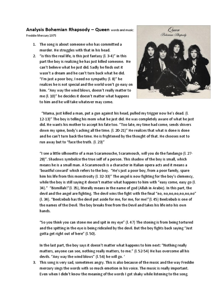 Analysis Bohemian Rhapsody - Queen | Entertainment (General) | Leisure