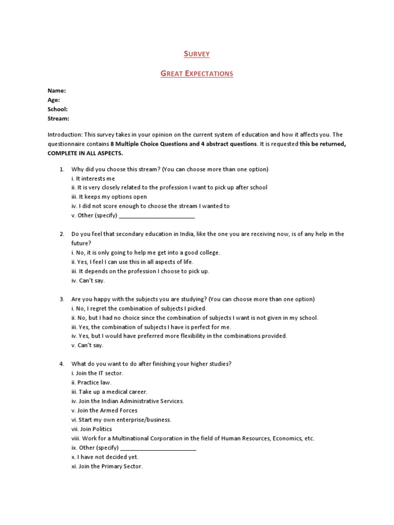 Student Opinions on Education System Survey | PDF