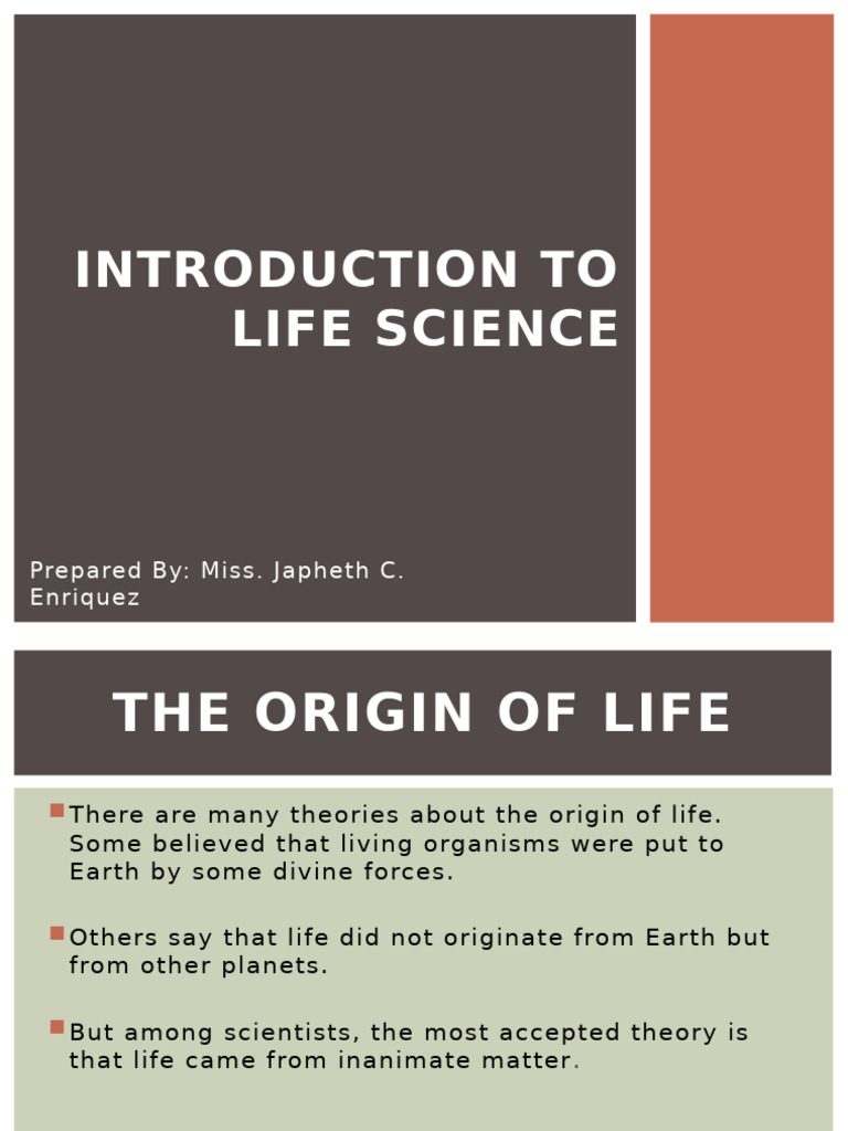 Theories on Life's Origin and Evolution | PDF | Abiogenesis | Life