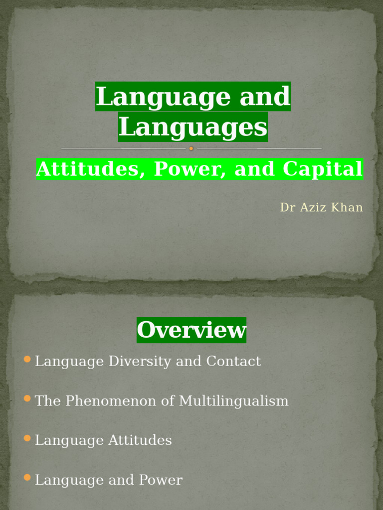Language Diversity and Power Dynamics | PDF | Multilingualism | Linguistics