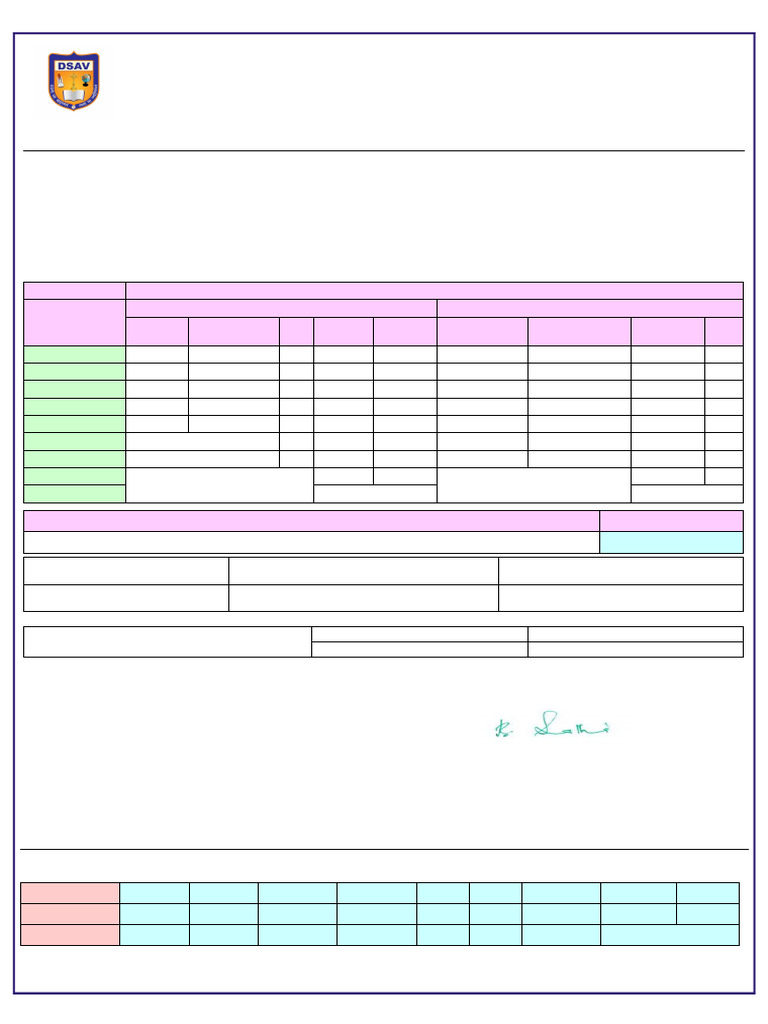 Grade VII Report Card 2025-2026 | PDF | Schools | Educational ...