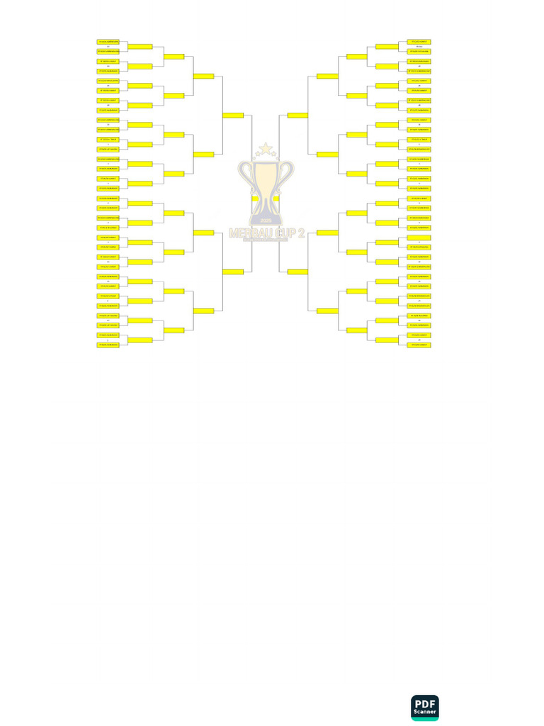 Contoh Bagan Merbau Cup | PDF
