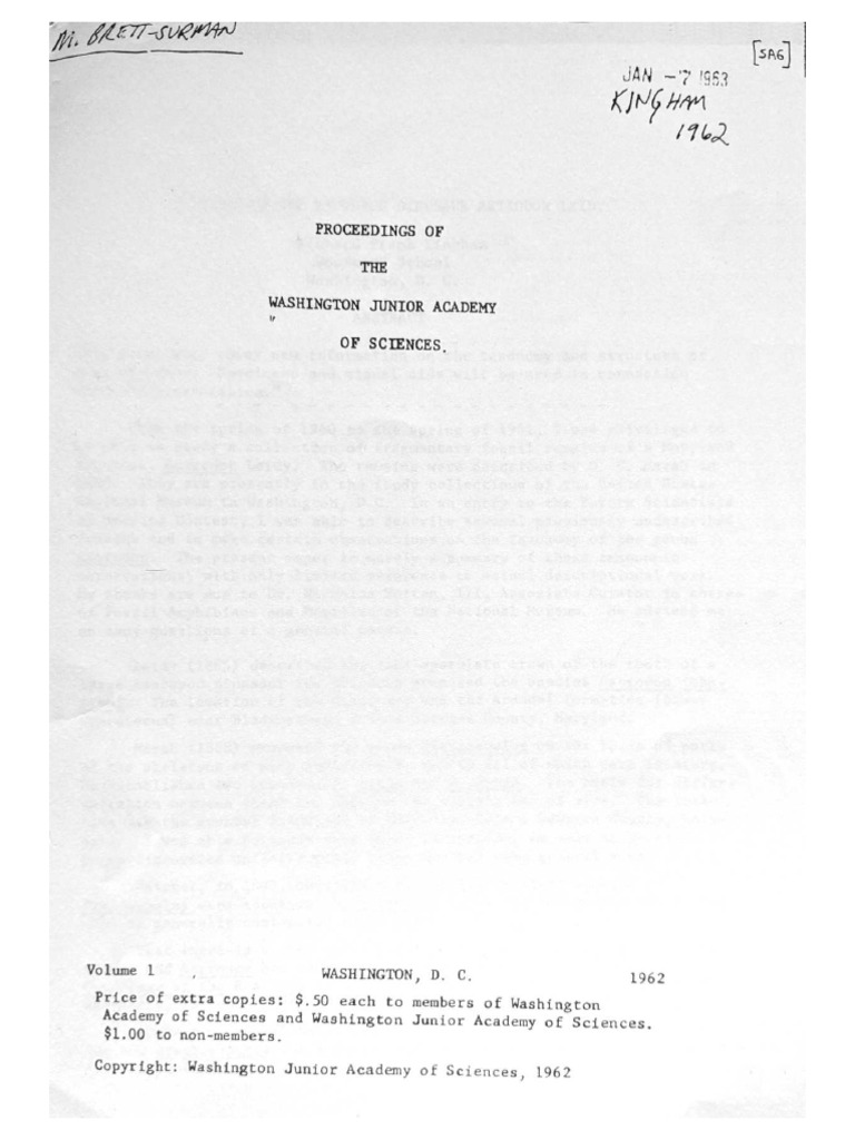 Kingham1962-Astrodon Research With Brachiosaurus Brancai | PDF ...