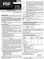 Sharp EL-506A - Manual | PDF | Complex Number | Numbers