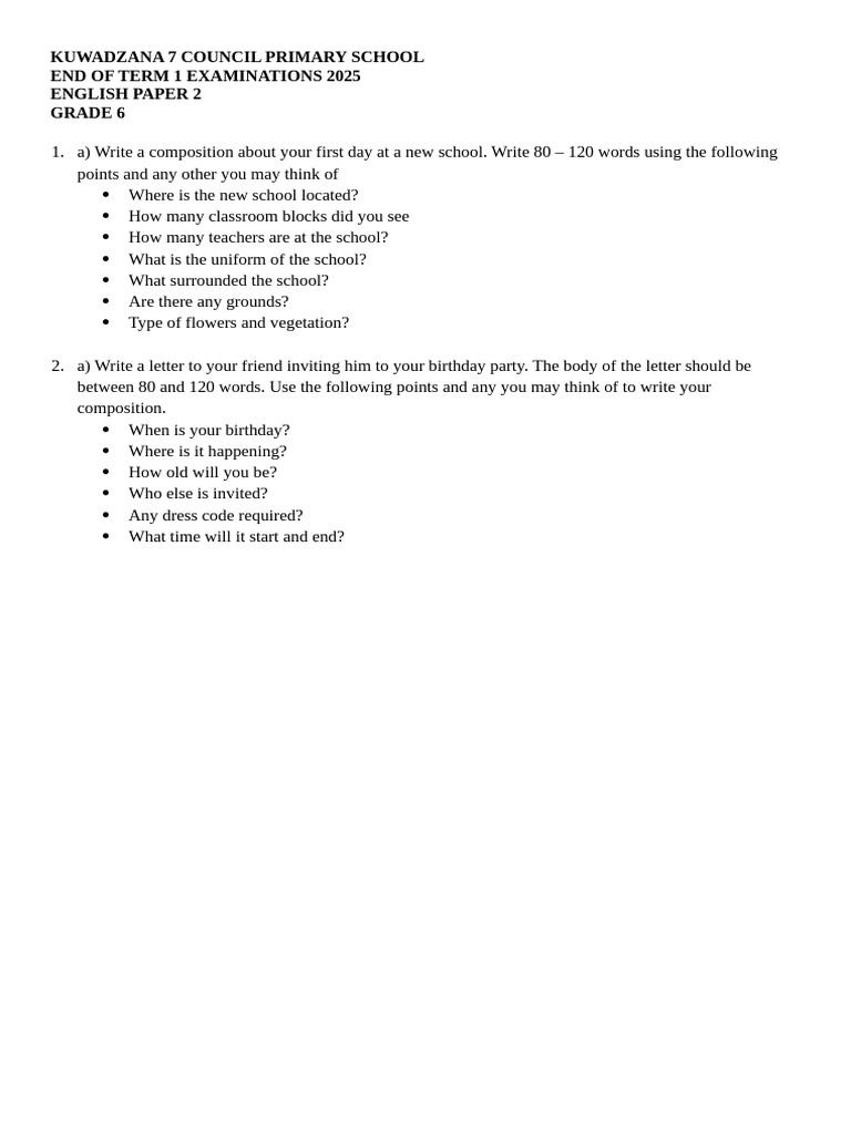 English P2 | PDF