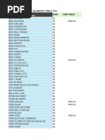 2024 Feeds Price List Summary | PDF | Breeding | Animal Breeding