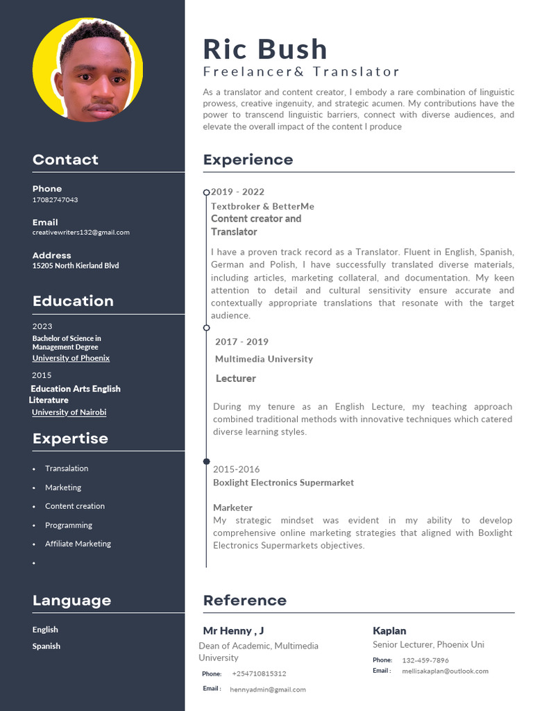 Multilingual Translator & Educator Profile | PDF | Translations | Learning