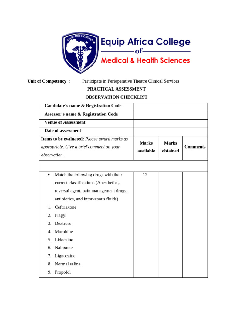 Clinical Services September Checklist | PDF