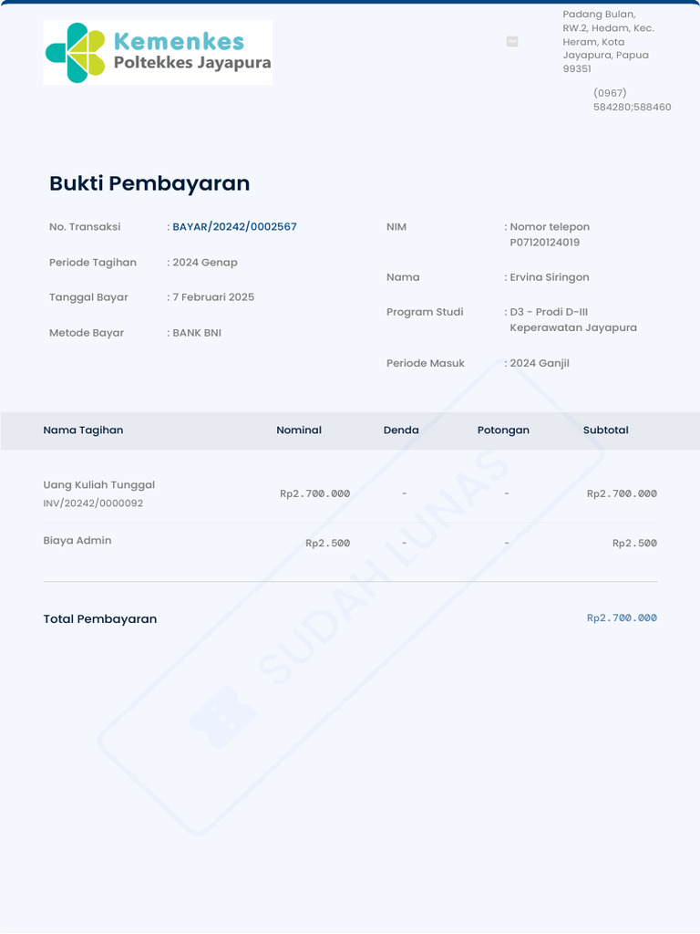 Faktur - Faktur Pembayaran | PDF
