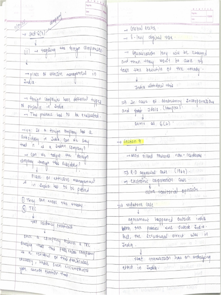 Section 9 Tax Notes | PDF