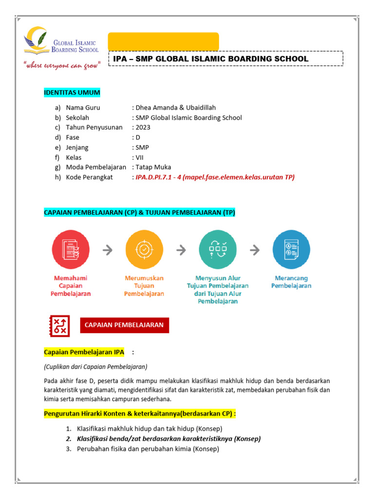 Contoh - Modul Ajar Kumer & Deep Learning | PDF