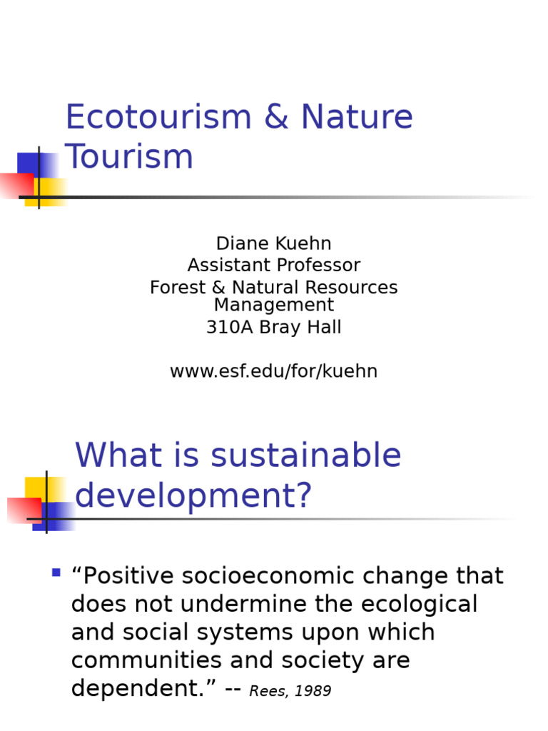 Ecotourism: Principles and Practices | PDF | Tourism | Environmental ...