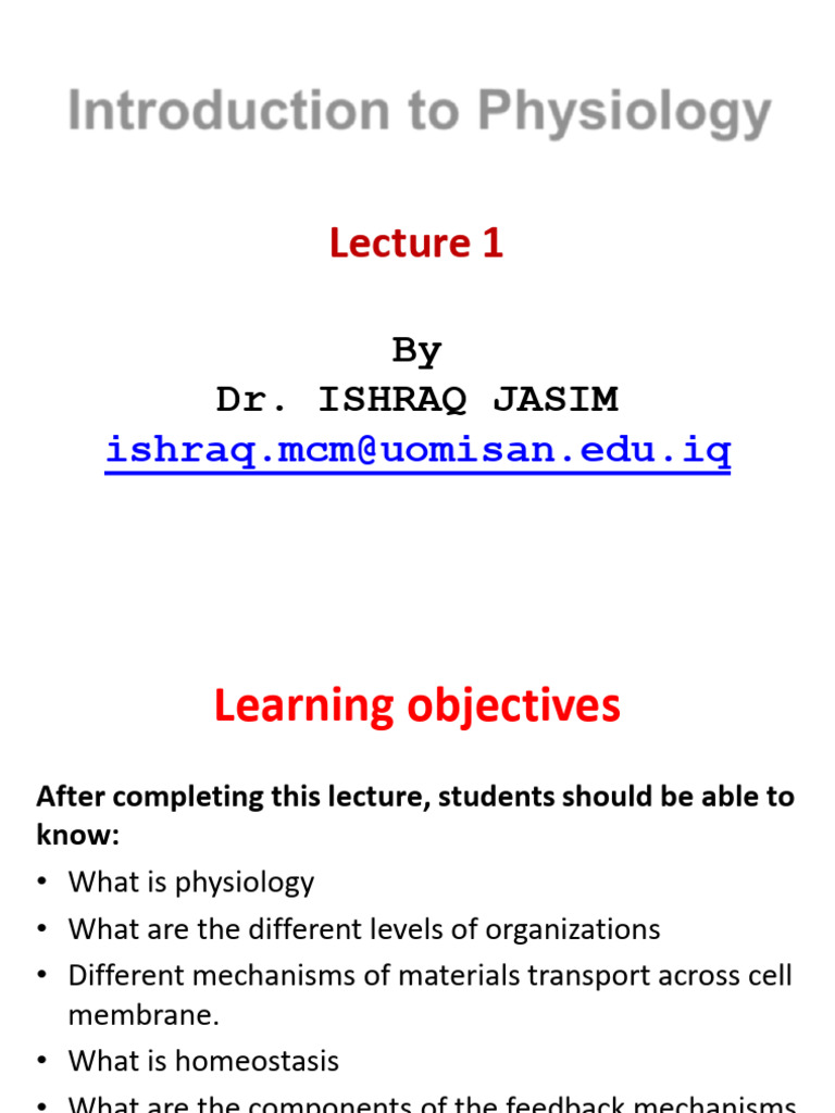 Cell Physiology L1&L2 | PDF | Cell (Biology) | Chromosome