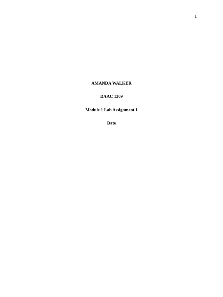 Daac 1309 Module 1 Assignment 1 | PDF | Substance Abuse | Crimes