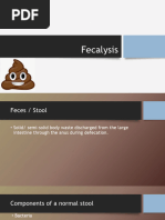 Fecalysis Test Procedures and Results | PDF | Human Feces | Diarrhea