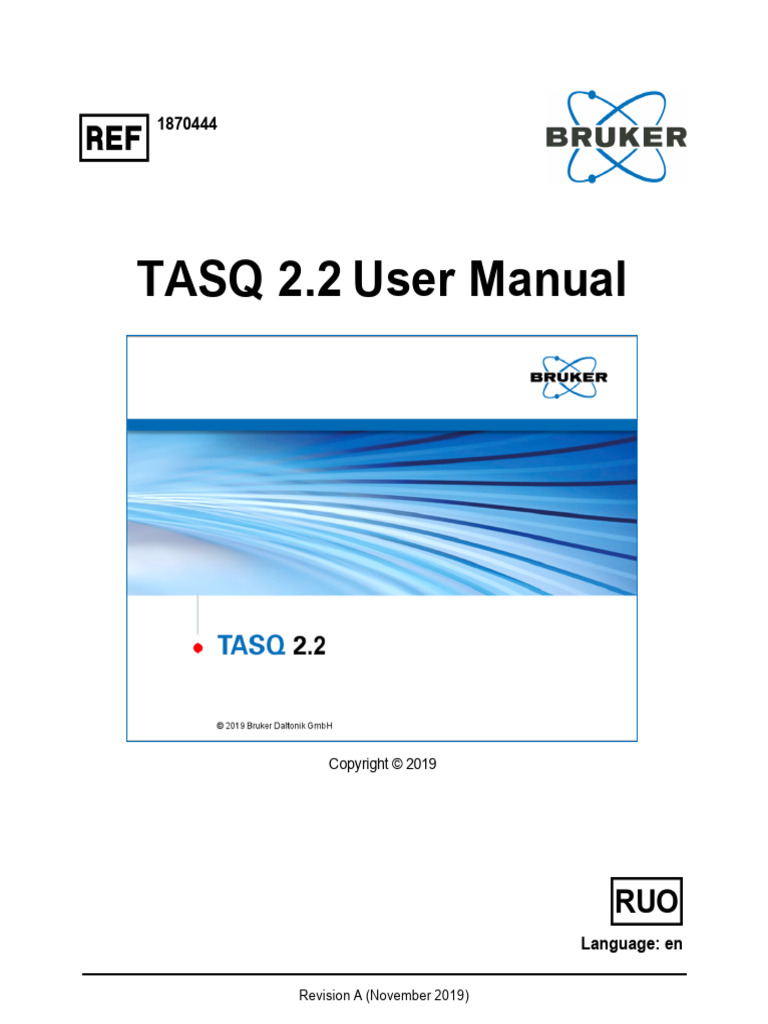 TASQ 2.2 User Manual Overview | PDF | Copyright | Calibration