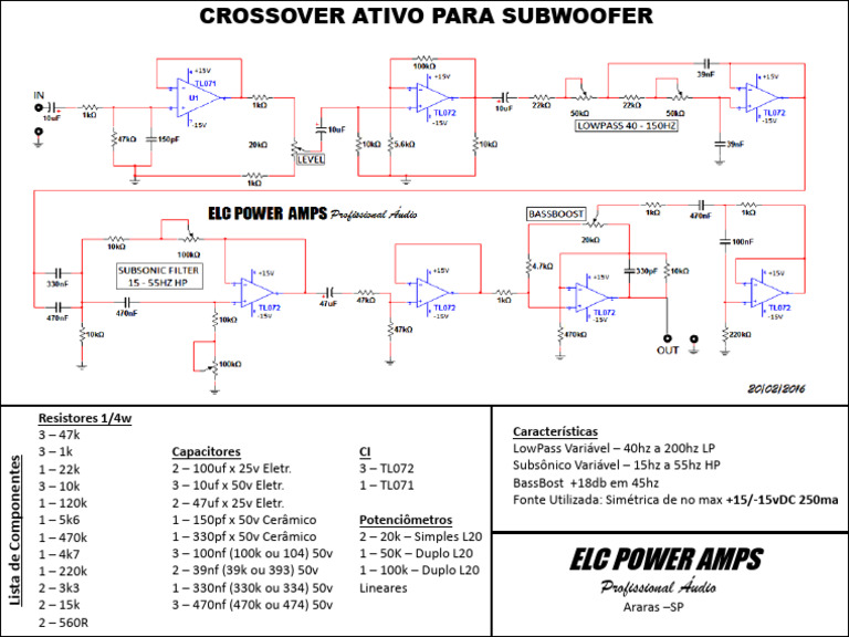 Componentes para Crossover de Subwoofer | PDF