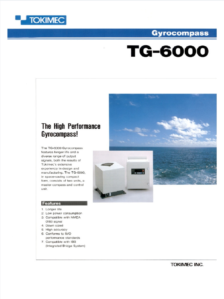 Dokumen - Tips Gyrocompass-Tokimec-tg-6000-Brochure 1 | PDF
