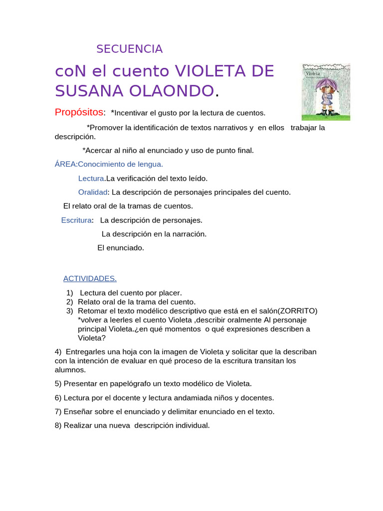 Secuencia Violeta. | PDF