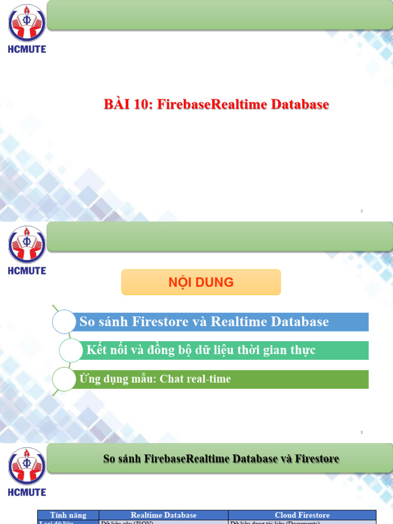 C10.Firebase Realtime Database | PDF