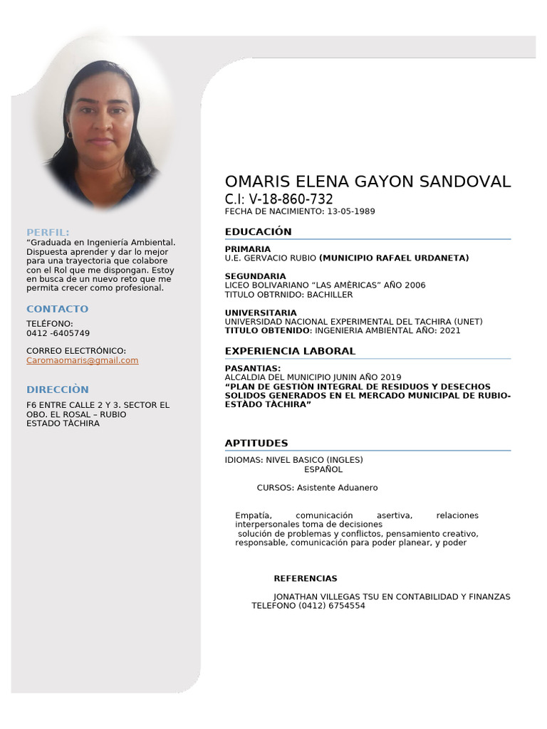 Omaris Elena Gayon Sandoval | PDF