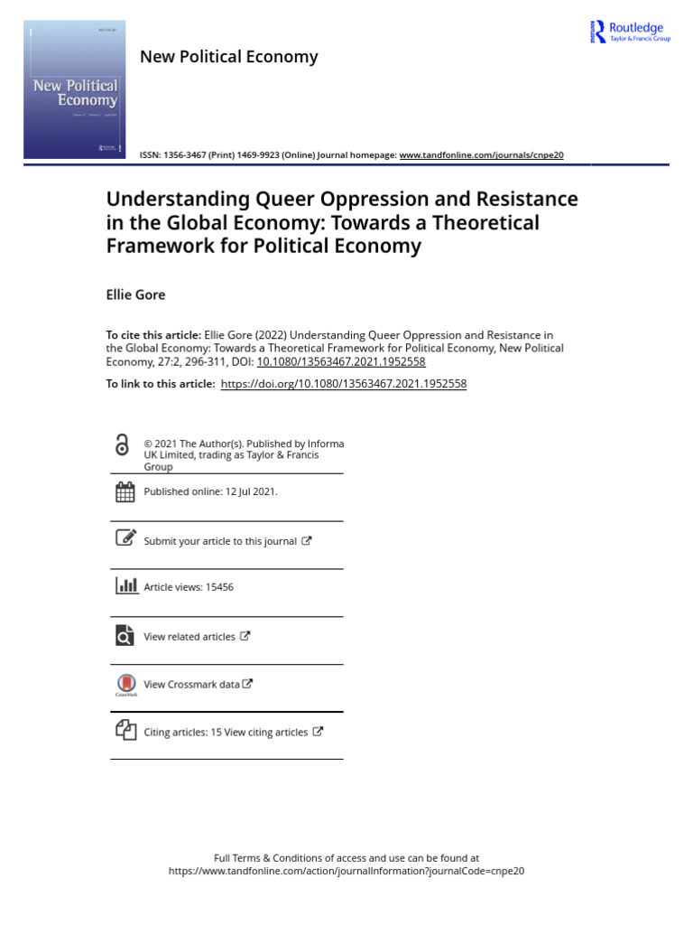 Gore (2022) Understanding Queer Oppression and Resistance in The Global ...