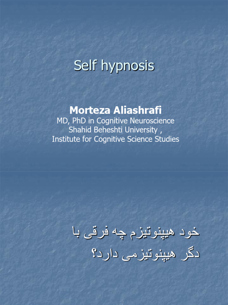 Self Hypnosis | PDF