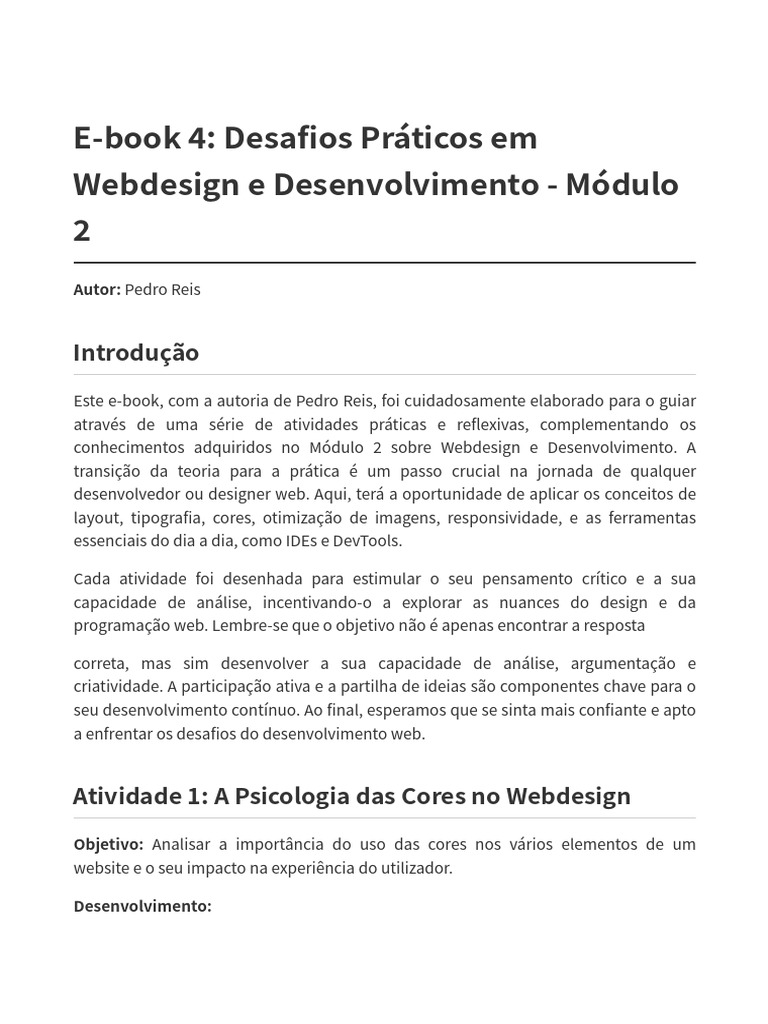 Ebook4 Atividades Modulo2 | PDF | Designer de Web | Bootstrap (estrutura de front-end)
