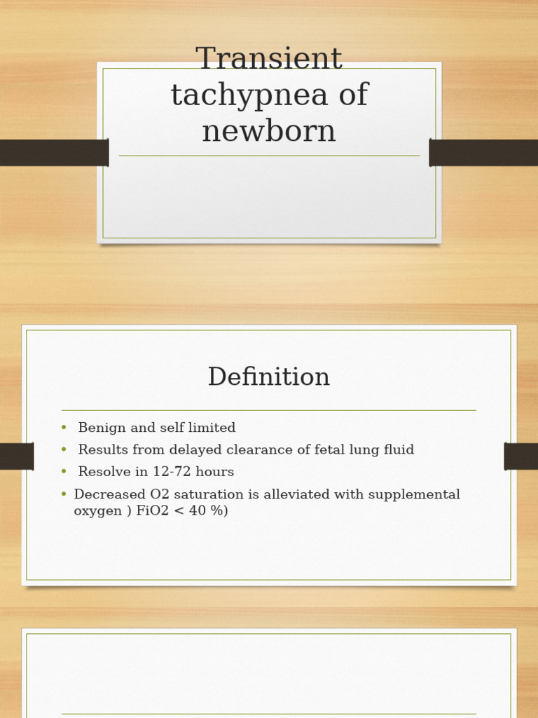 Transient Tachypnea of Newborn | PDF