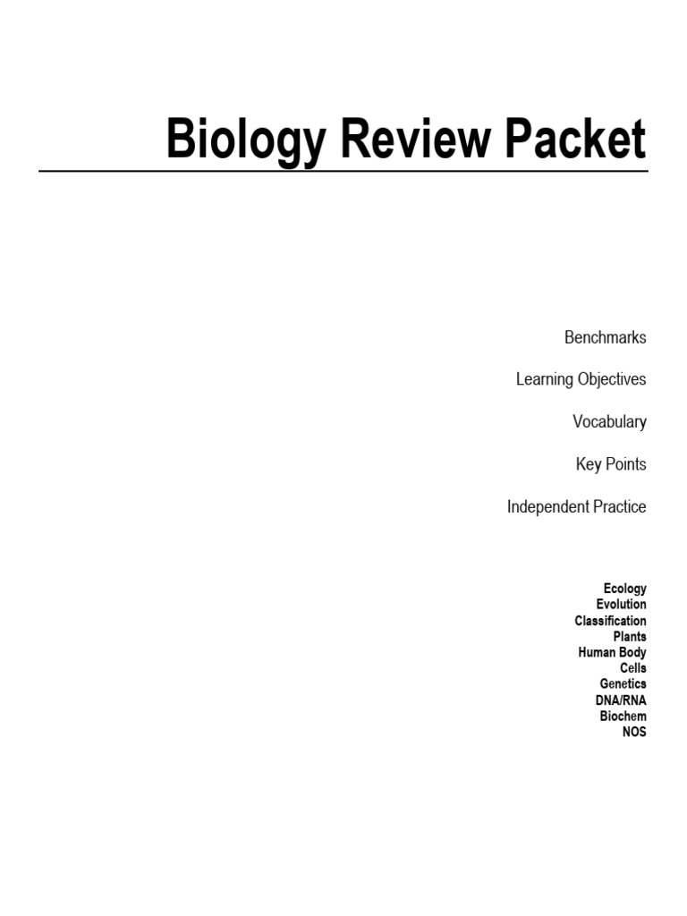 Comprehensive Biology Review Guide | PDF | Food Web | Meiosis