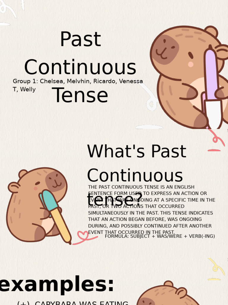 Group 1 Past Continuous Tense - 20250907 - 193559 - 0000 | PDF