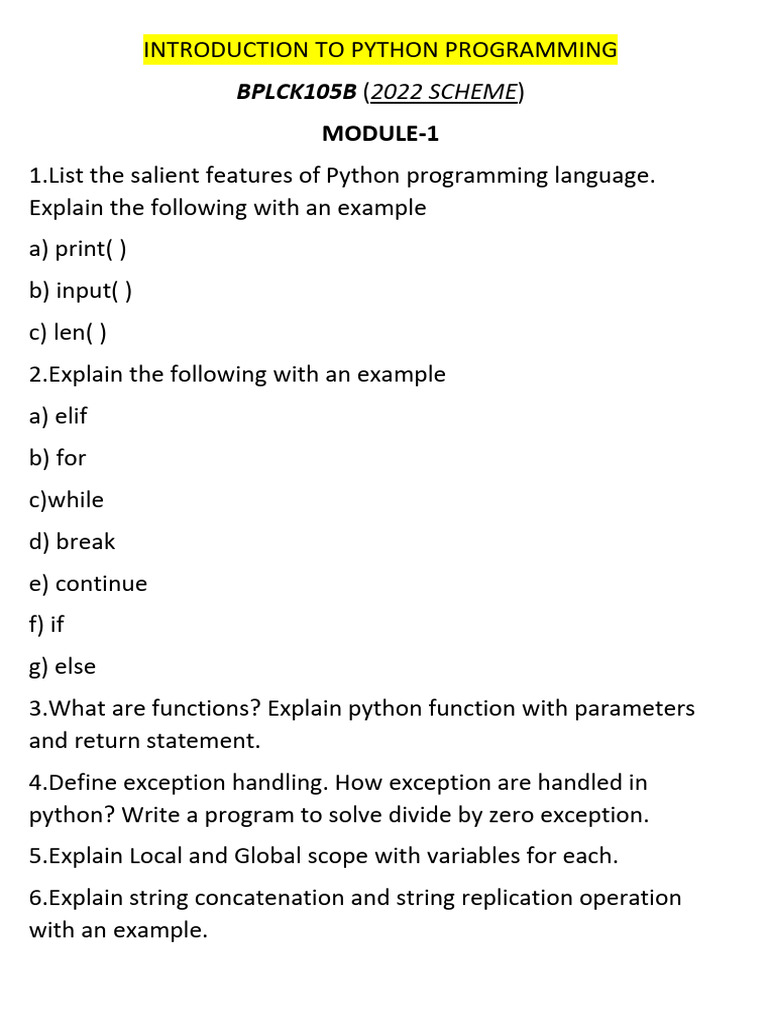 Python Programming Basics and Concepts | PDF | Computer File | Python ...