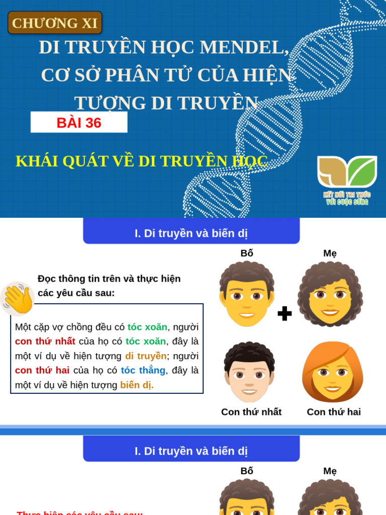 Bai 36 Khai Quat Ve Di Truen Hoc KHTN 9 KNTT | PDF