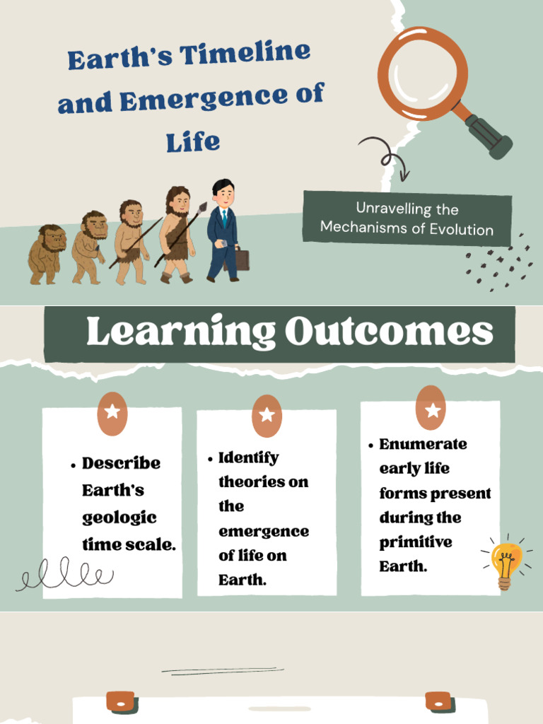 L1 Earths Timeline and Emergence of Life | PDF | Fossil | Geologic Time ...