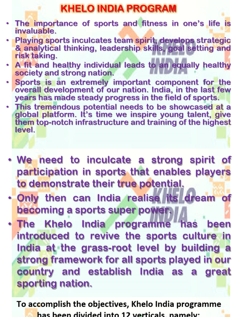 Khelo India Program: Sports Development Initiative | PDF | Economies