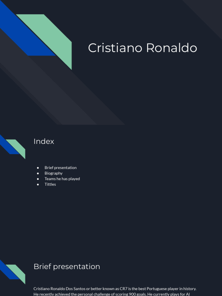 Cristiano Ronaldo | PDF