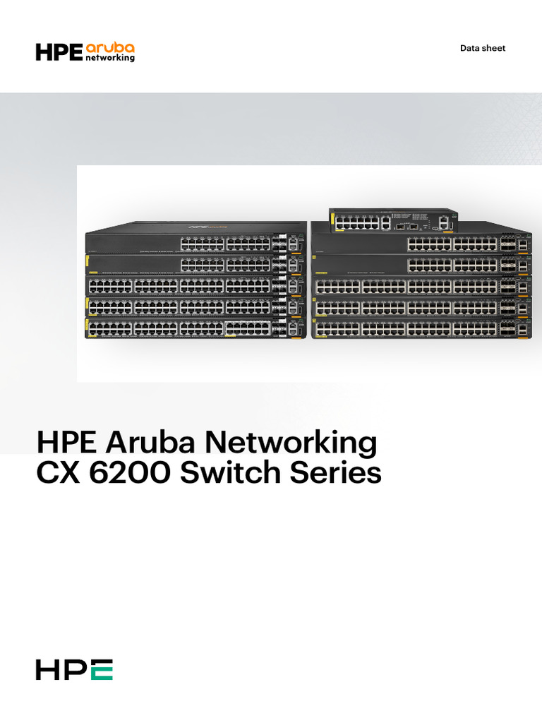 Hpe 6200 - Datasheet | PDF | Computer Network | I Pv6