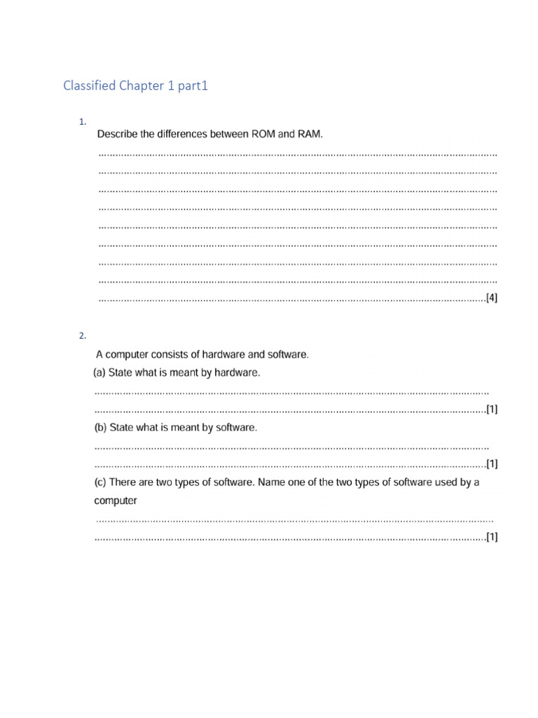 Classified Chapter 1 Part1 | PDF