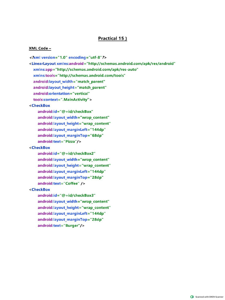 MAD Practicals 4 To 32 | PDF