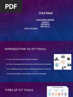 Overview of ICT Tools and Types | PDF | Information And Communications ...