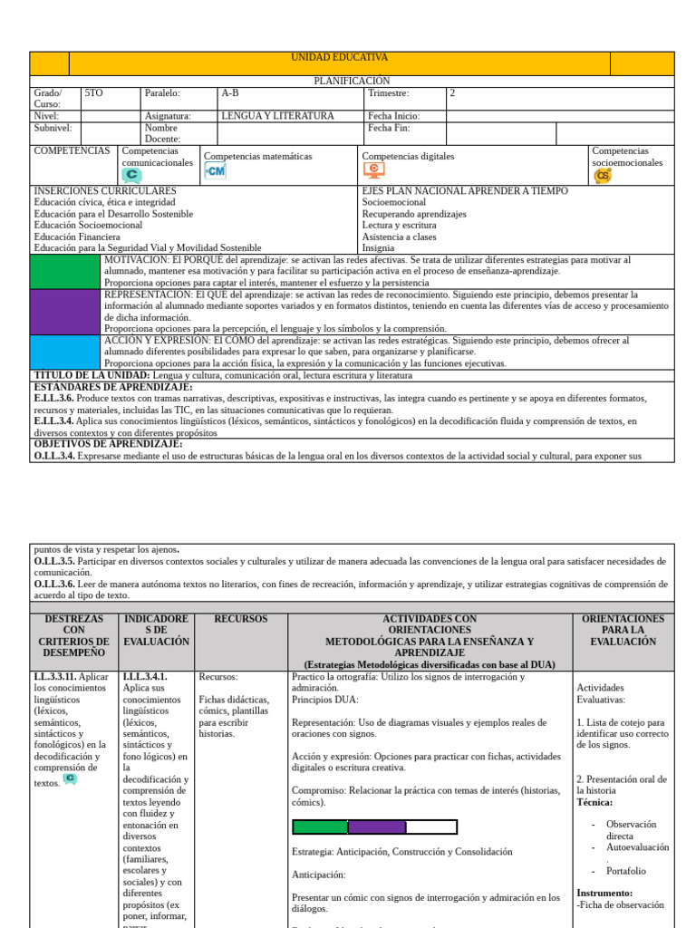 5to LLLL 2dotrimestre Inserciones | PDF | Aprendizaje | Imagen