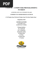 CS25C01-C Syllabus-2025 | PDF | Pointer (Computer Programming) | Computer Program