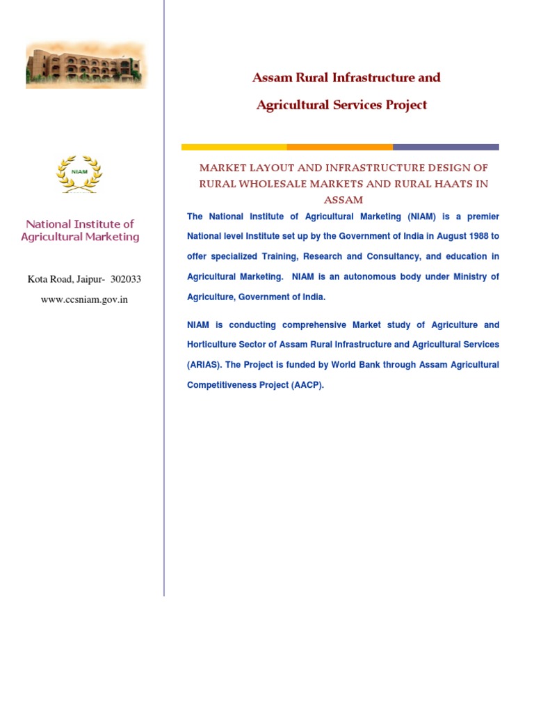 Assam Rural Market Infrastructure Design | PDF | Agriculture | Market ...