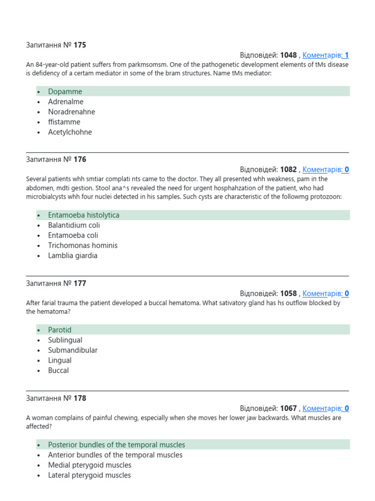 Medical Questions and Answers 2018 | PDF | Kidney | Epithelium