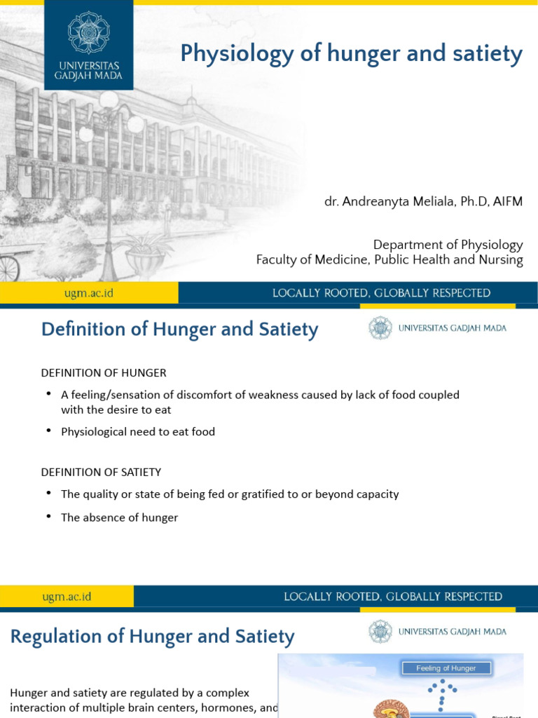 Hunger and Satiety Mechanisms Explained | PDF | Glycogen | Appetite